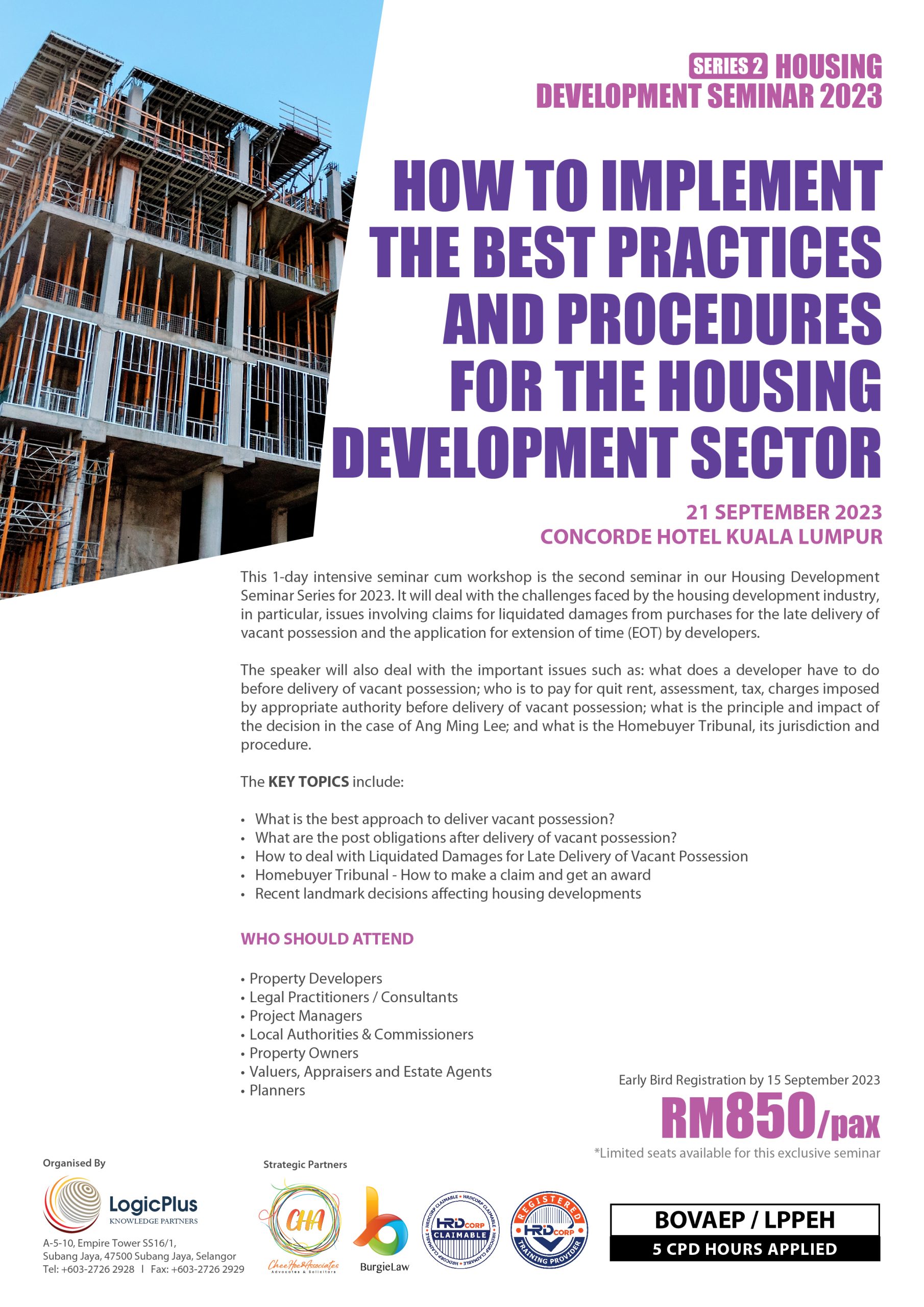 Housing Development Seminar 2023 (Series 2 of 2023) - How to implement ...